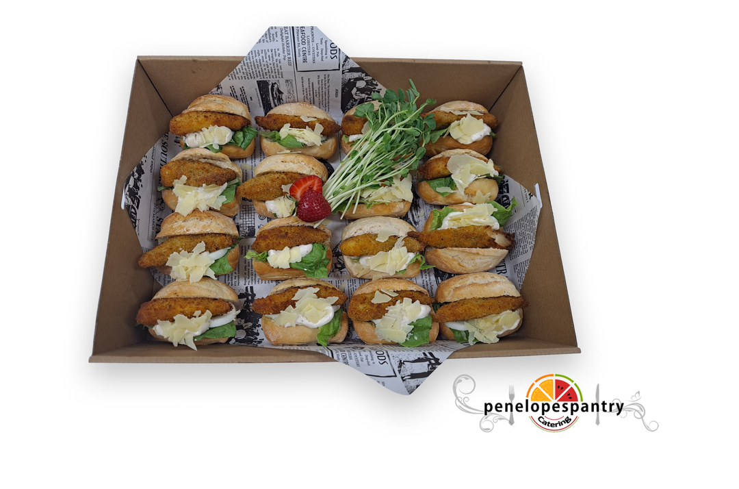 Mini Chicken Schnitzel Rolls – Penelope's Pantry