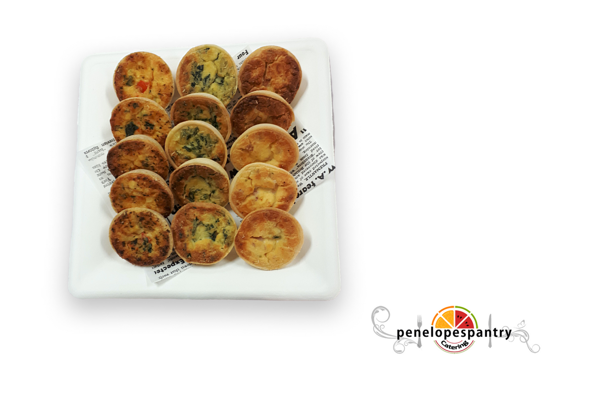 Mini Quiche Variety Plate – Penelope's Pantry